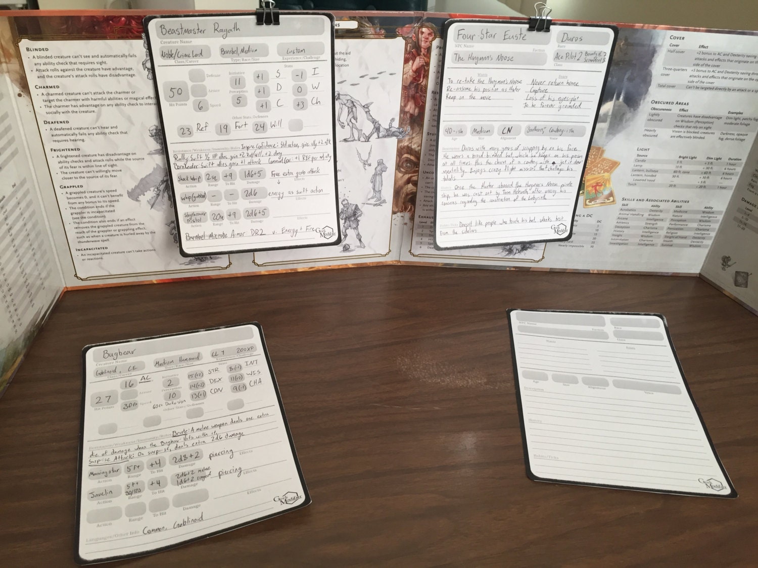 RPG Statblock and NPC Sheets - Etsy