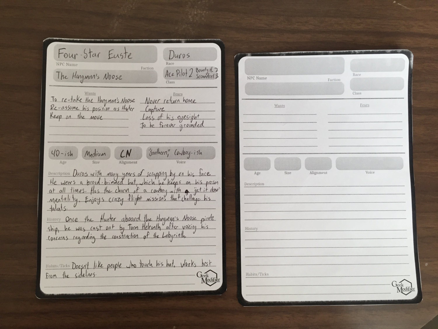 RPG Statblock and NPC Sheets - Etsy