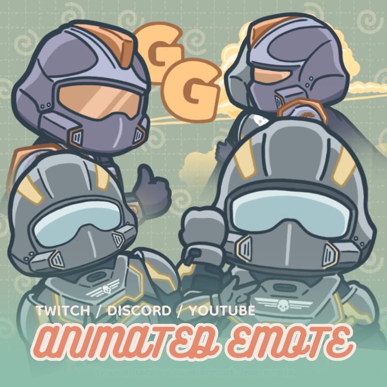 Helldivers Animated Emote Ver.1: Twitch, Discord, Youtube Emote ...