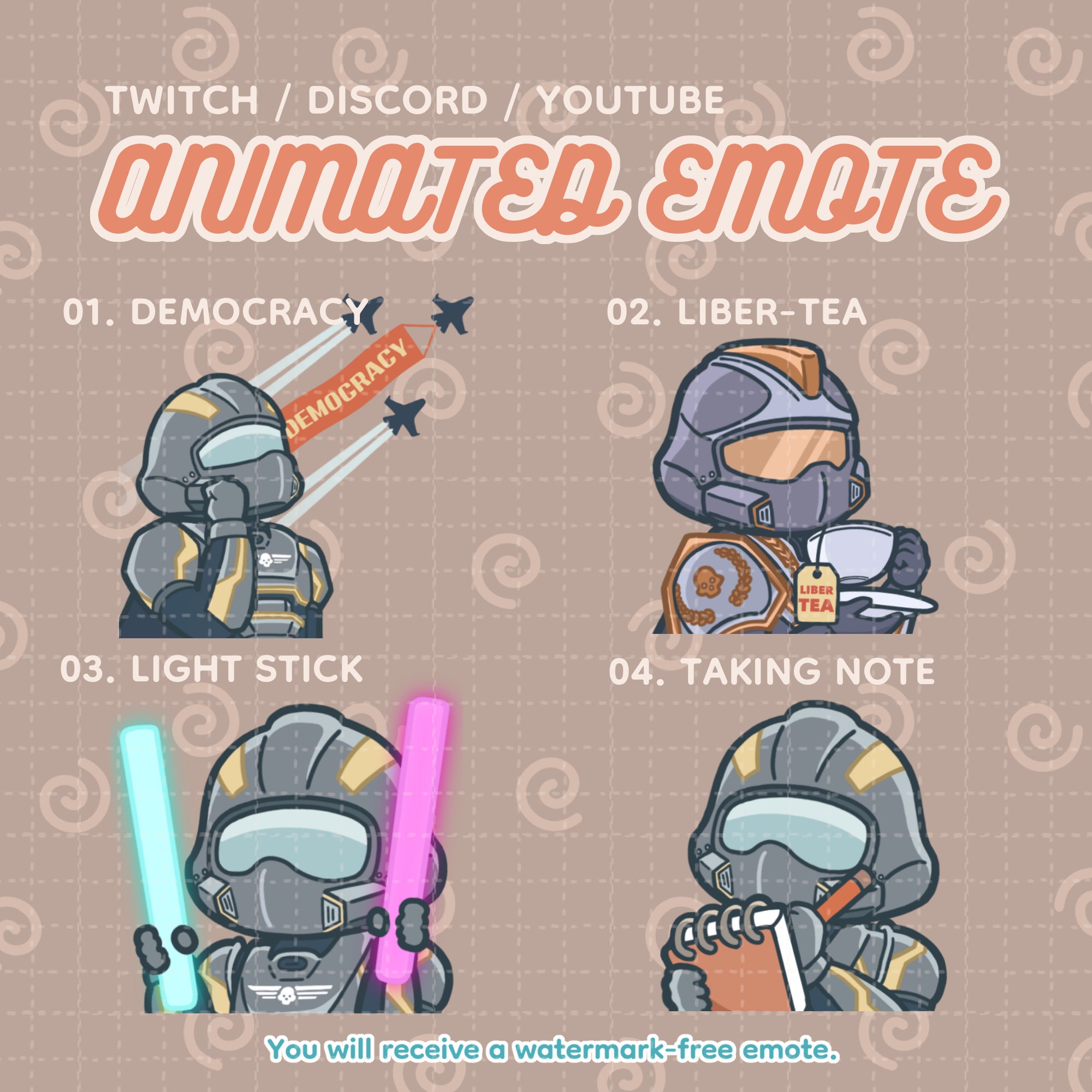 Helldivers Animated Emote Ver.2, Animated Emoji, Twitch Emote, Discord ...