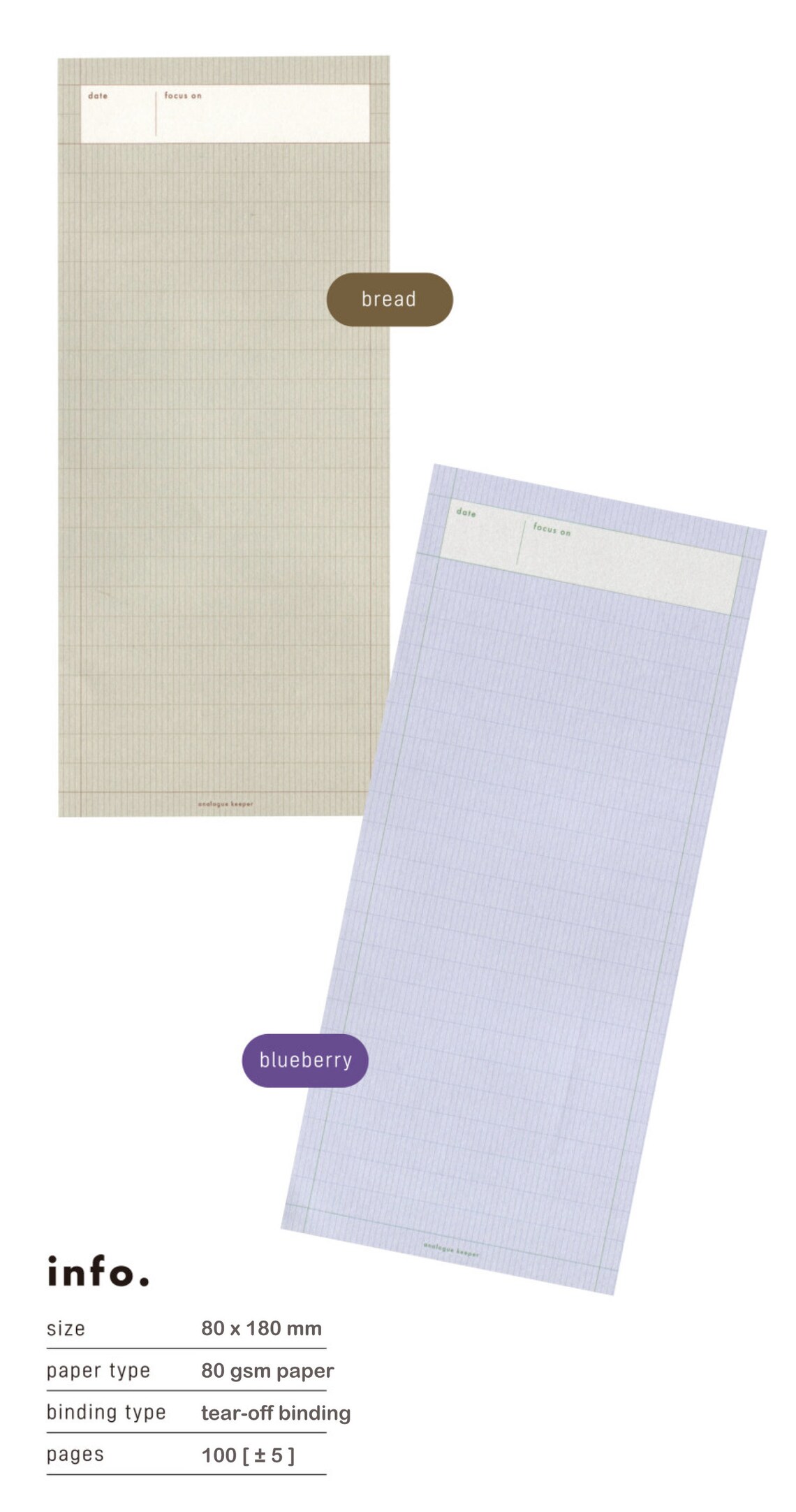 Brief Memo Pads Notes Notepads Tear-off Memo Pads Planning Pads ...