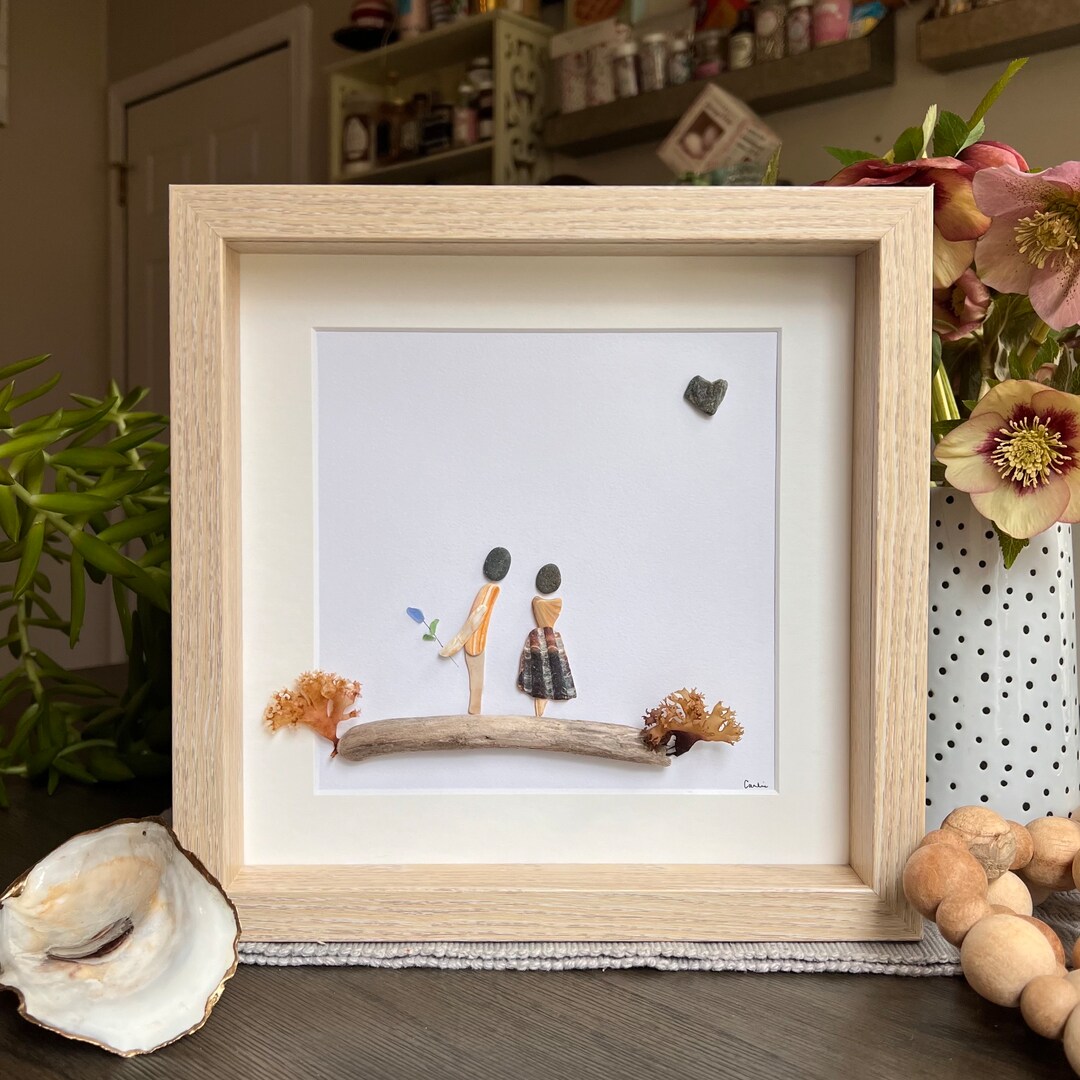 Proposal - Shellage, Pebble Art, Collage, Marriage, Love, Shell People ...