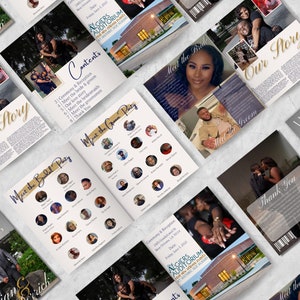 Wedding Magazine, Wedding Program, Unique Wedding Program, Wedding Save ...