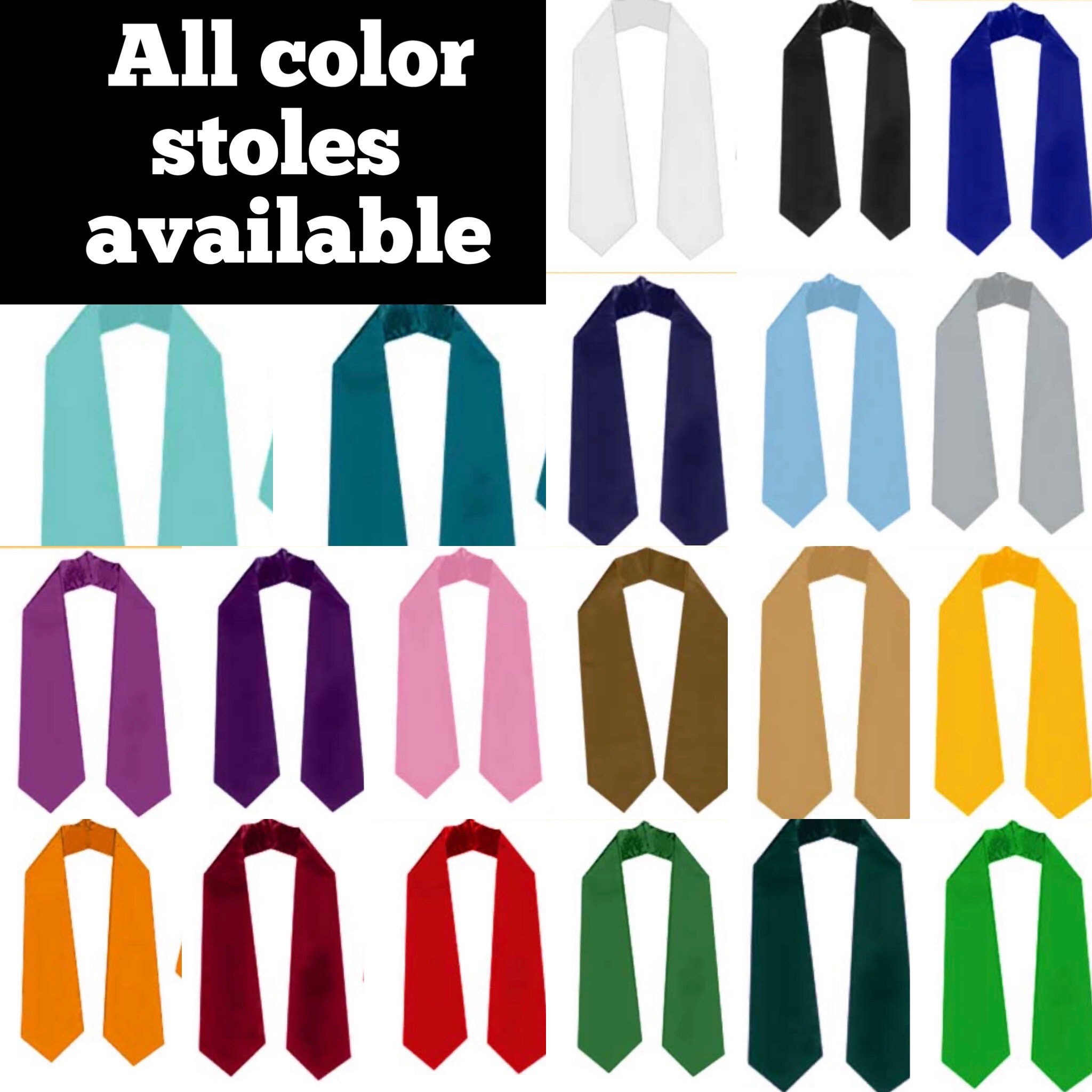 Graduation Stoles - Etsy