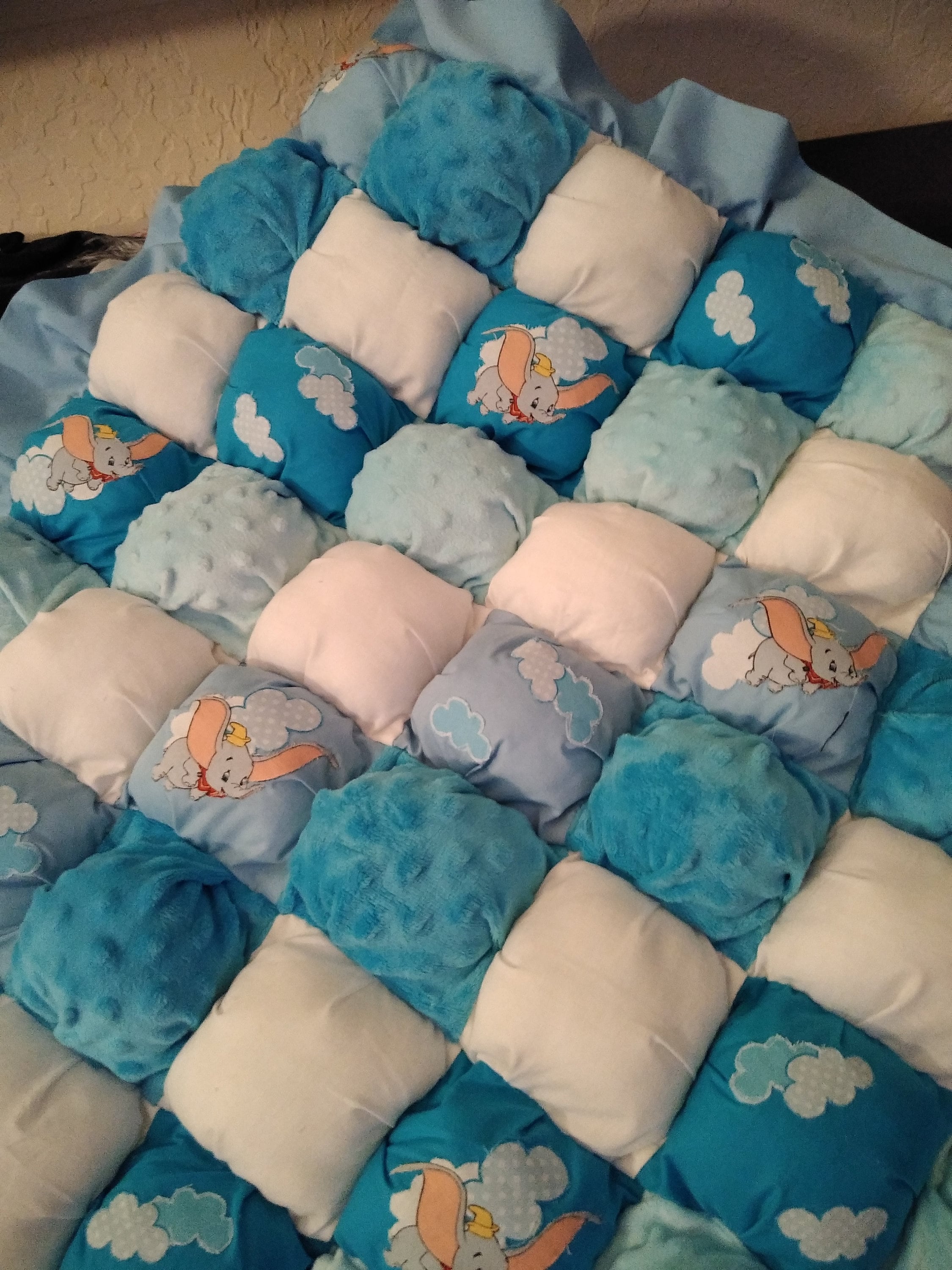 Disney Dumbo Quilt,dumbo Blanket,elephant Baby Set,bubble Quilt ...