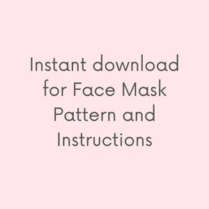 Face Mask Pattern and Instructions - Written PDF by Ordinarymusings ...