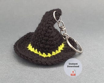 Mini Witch Hat Crochet Pattern, Halloween Mini Hat, Tiny Hat Amigurimi ...