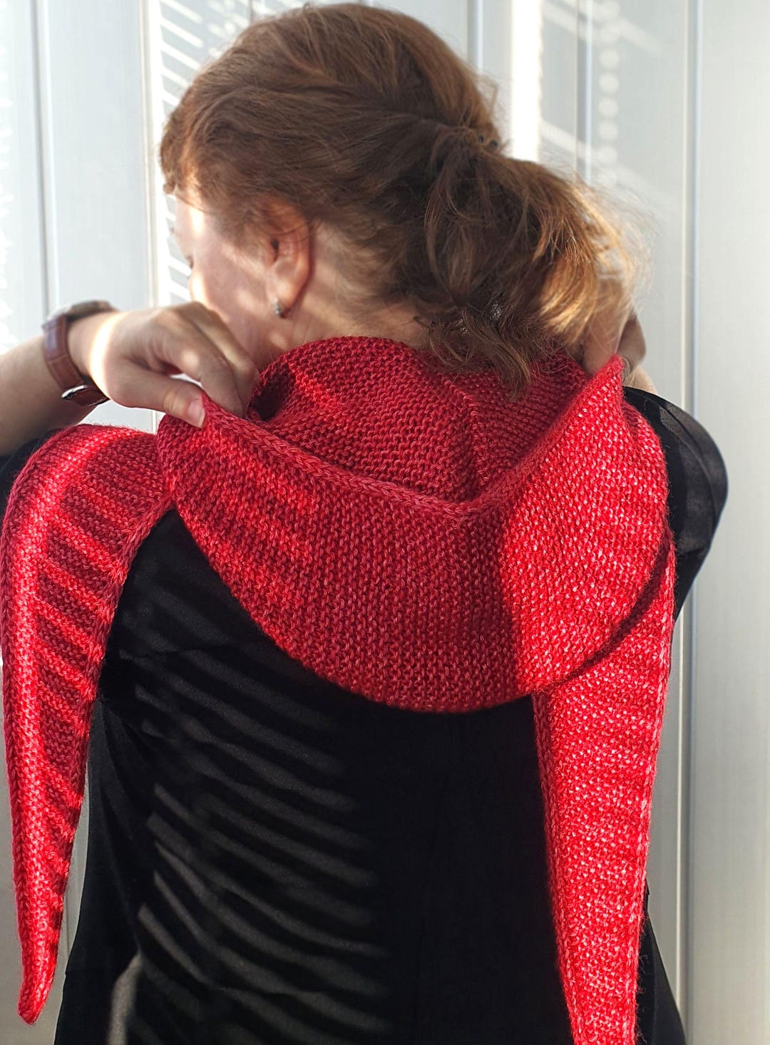 Hooded Scarf, Huge Sophie Hood, Elegant Knit Scarf Hood Cozy Wrap, Warm ...