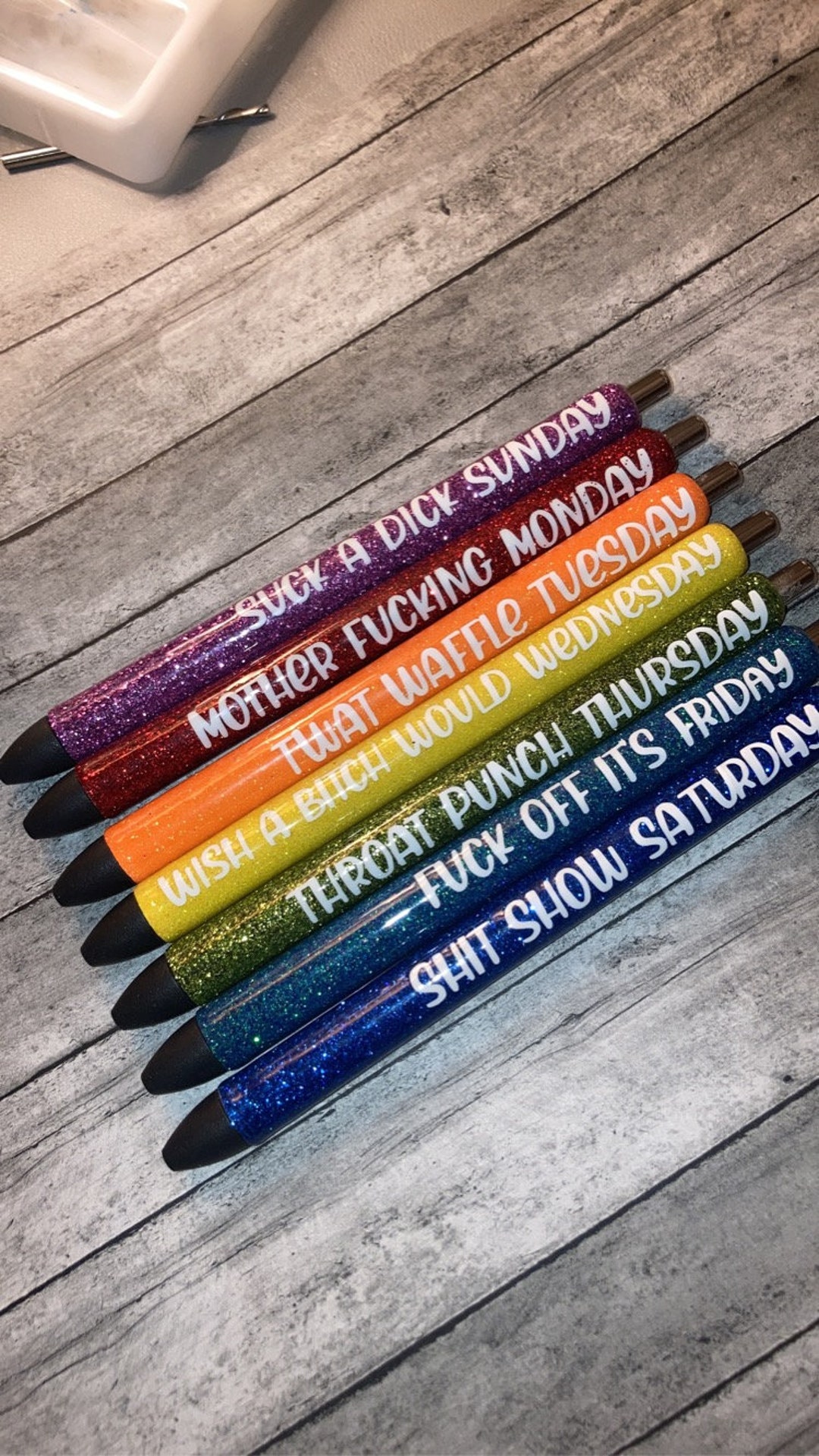 Days of the Week Pens, Pens for Everyday - Etsy