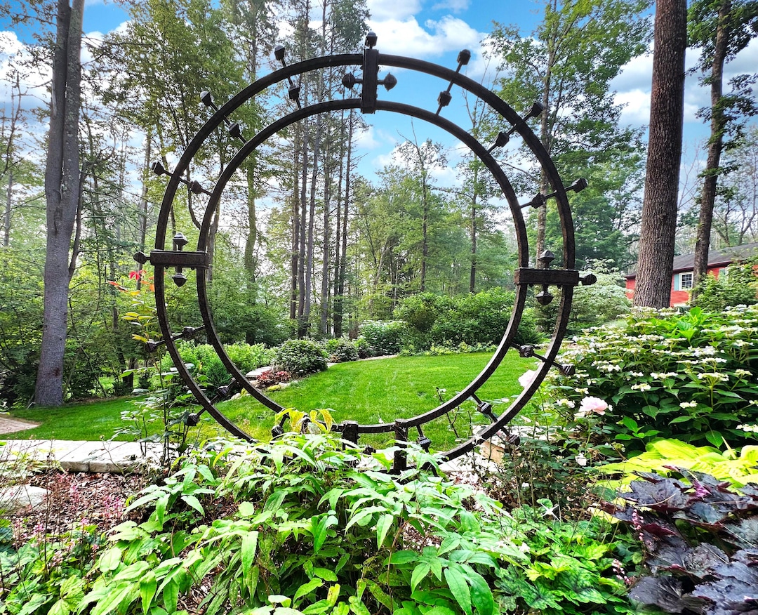 H Potter Round Garden Trellis 64" – Large Metal Circle Trellis for ...