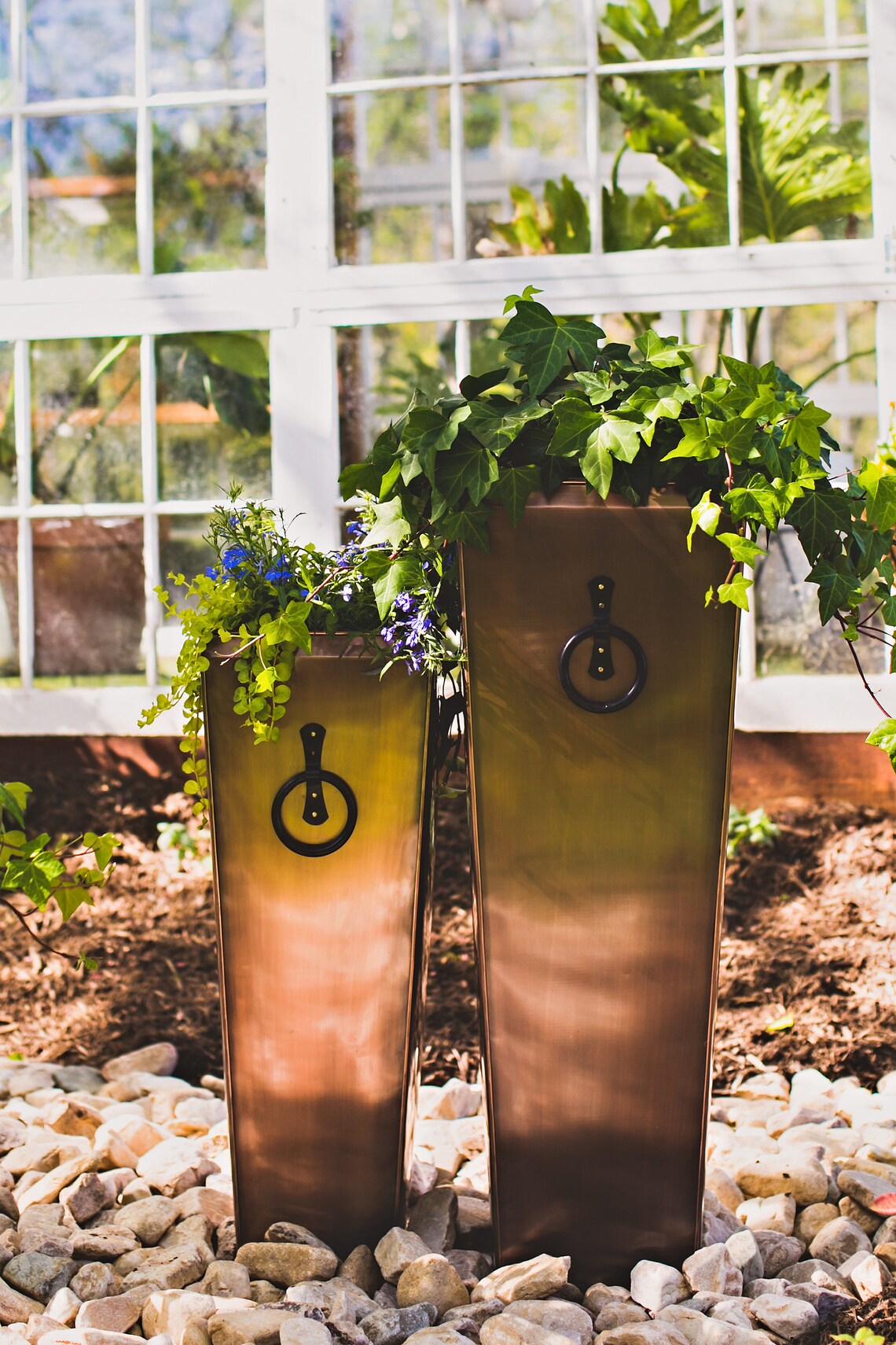 H Potter Tall Planter Set of 2 Tall Outdoor Planters W/drip - Etsy