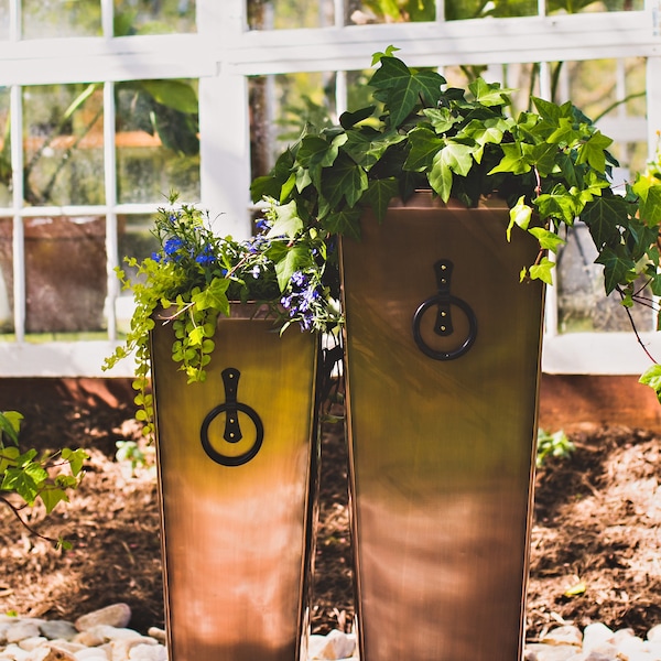 Tall Narrow Planter - Etsy