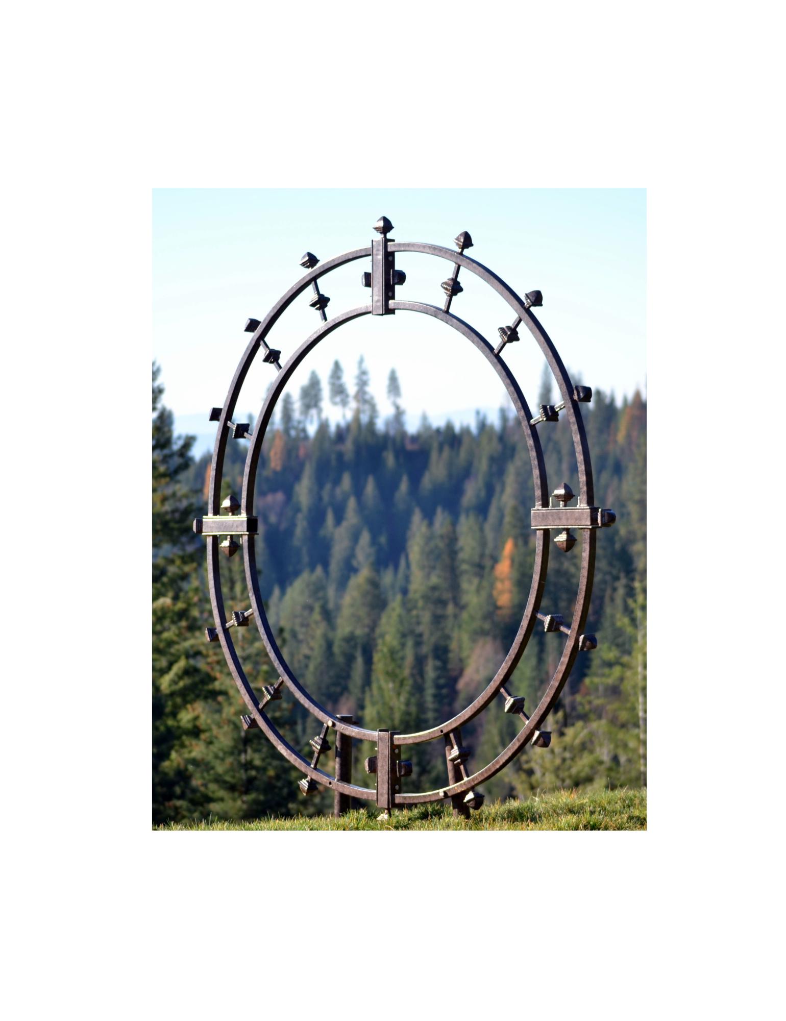 H Potter Round Garden Trellis 64" – Large Metal Circle Trellis for ...