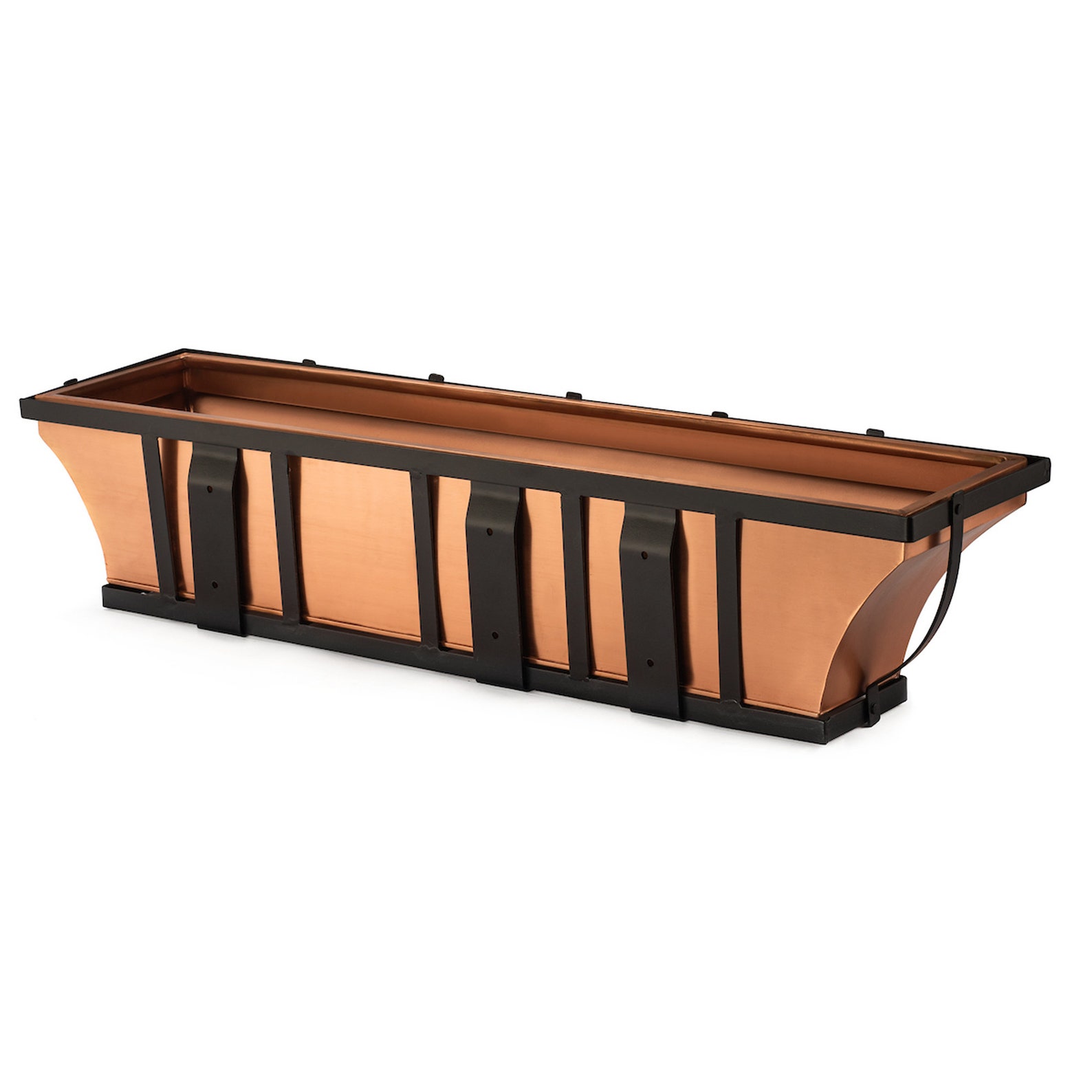 H Potter Copper Window Box Metal Planter, 36" Outdoor Exterior ...