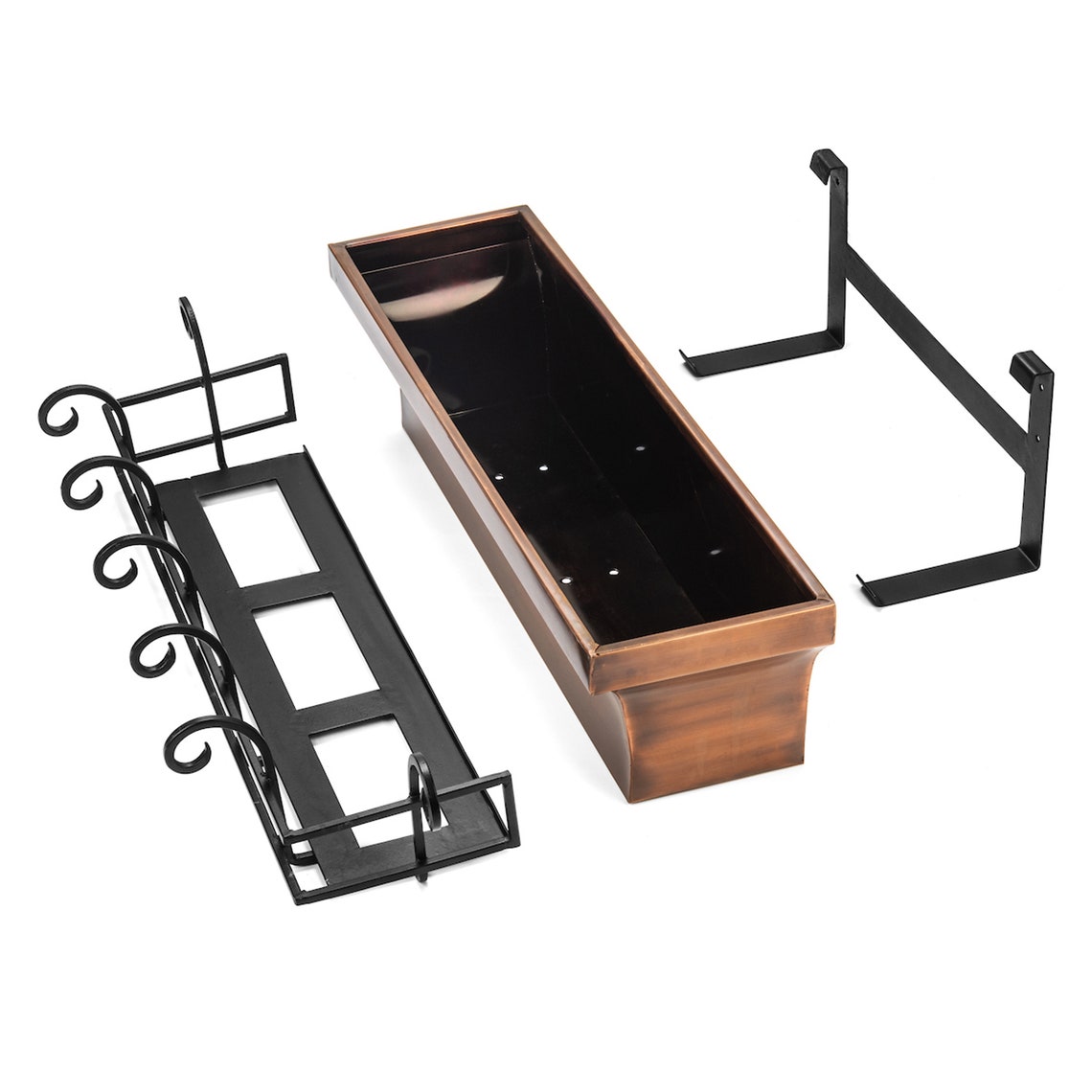 H Potter 30 Stainless Steel Window Box Metal Planter - Etsy