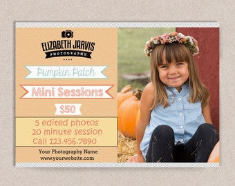 Instant Download-fall Mini Session Photography Template-sales Ad for Photographers-005 - Etsy