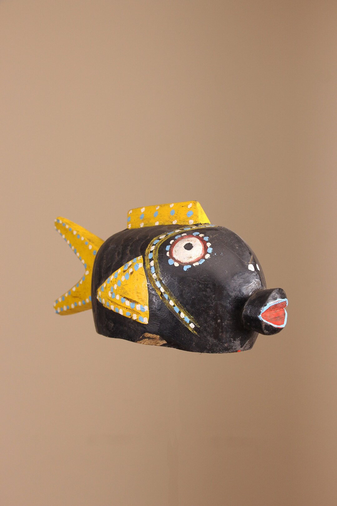 African Art Bozo Fish Puppet Mask - Etsy