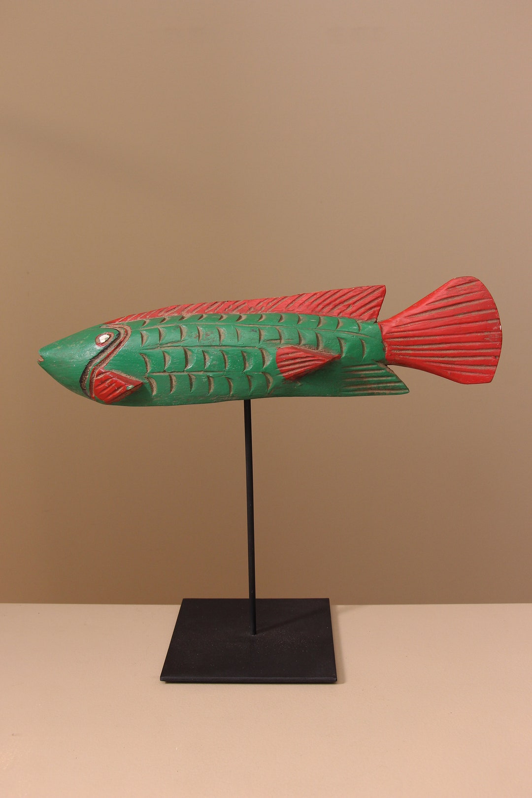 African Art Bozo Fish Puppet Mask - Etsy UK