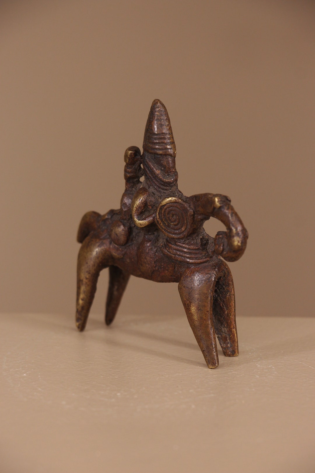 African Art Sao Copper Rider - Etsy