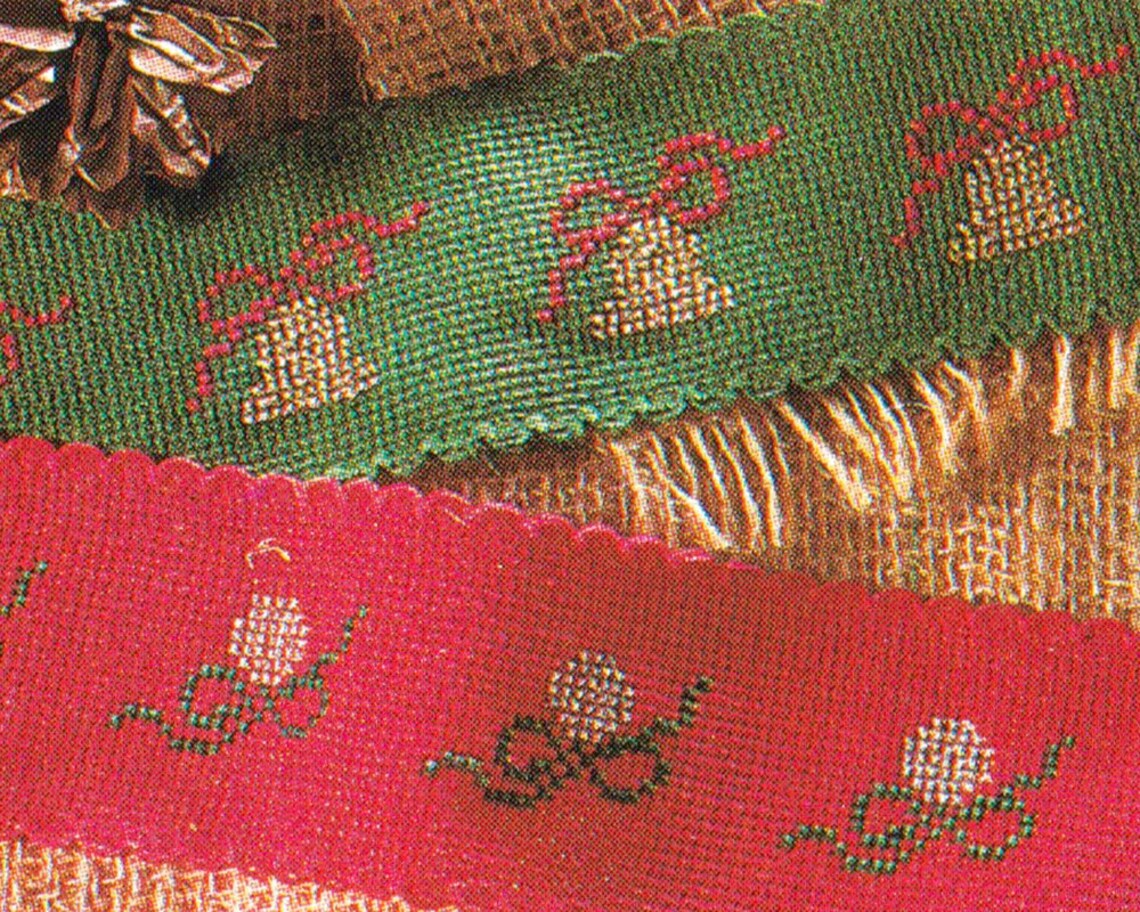 Christmas Cross Stitch Pattern, Vintage Embroidery Pattern, Holiday ...