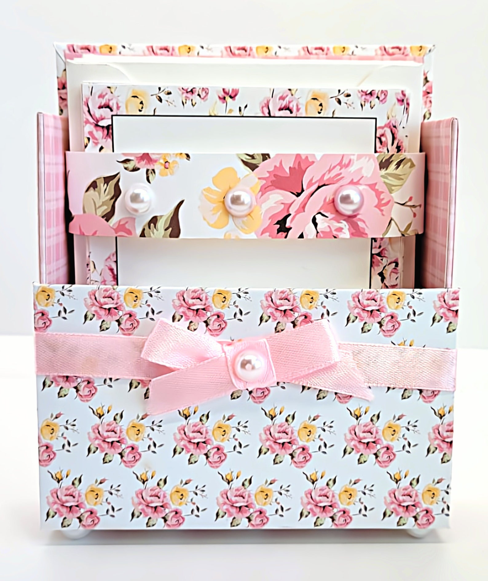 42-pc Stationery Gift Box Set W/reusable Desktop Organizer Box and Gold ...