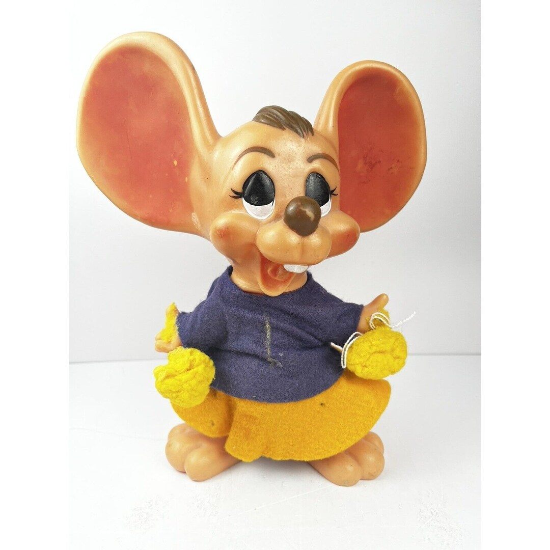 Roy Des of Fla Royalty Cheerleader Mouse Coin Bank 1970 Vintage Blue ...