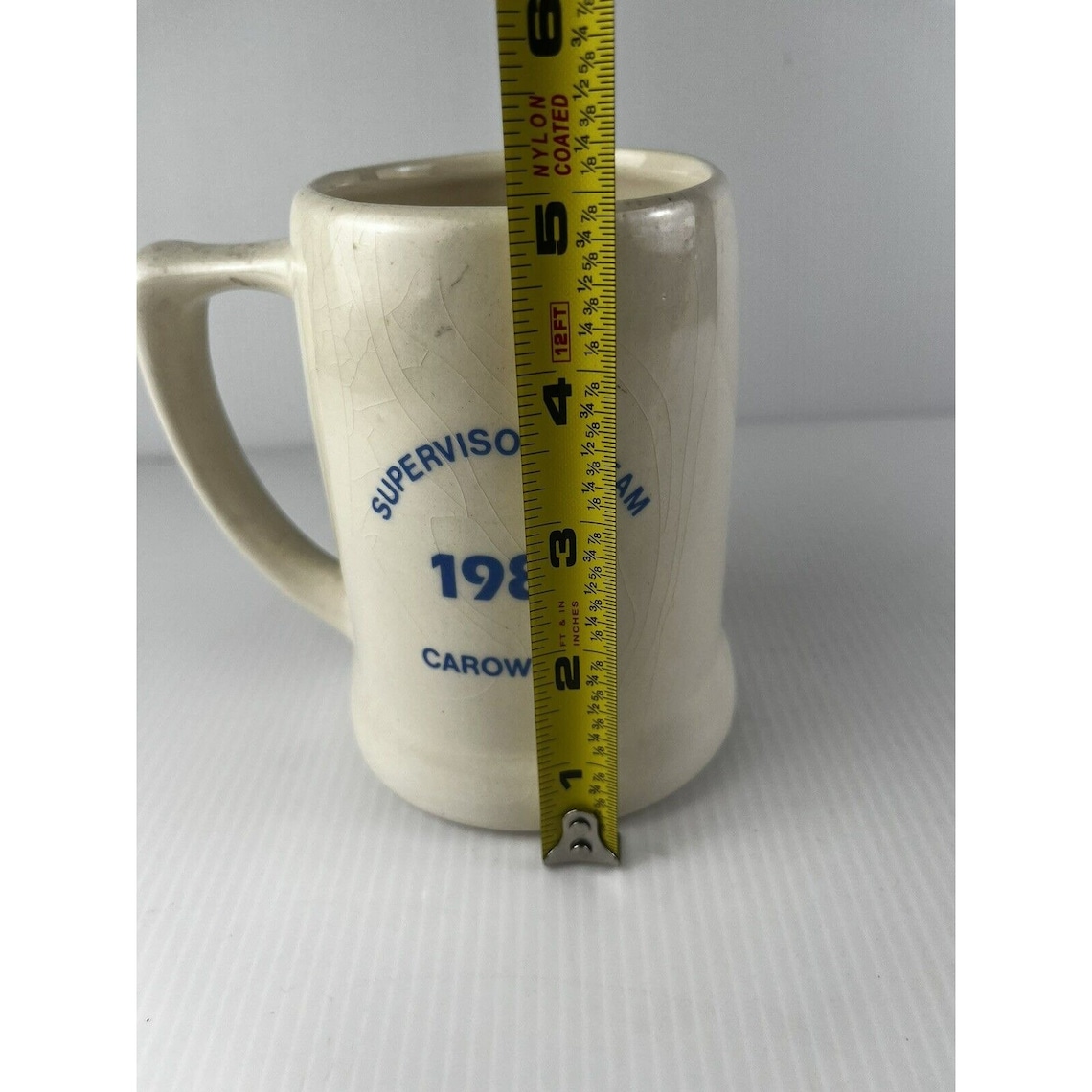 Vintage 1987 Carowinds Cup Mug Stein Carrousel Rainbow Theme Park ...