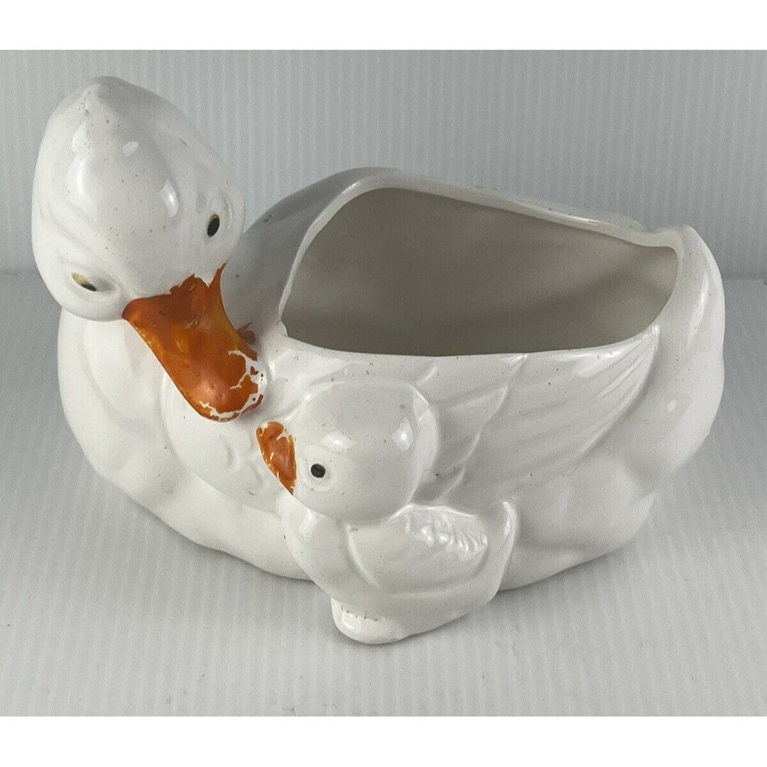 Vintage Rosenthal Netter Ceramic Duck Sponge Holder Planter Taiwan #202 ...