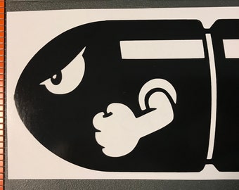 Bullet Bill Sticker | Etsy