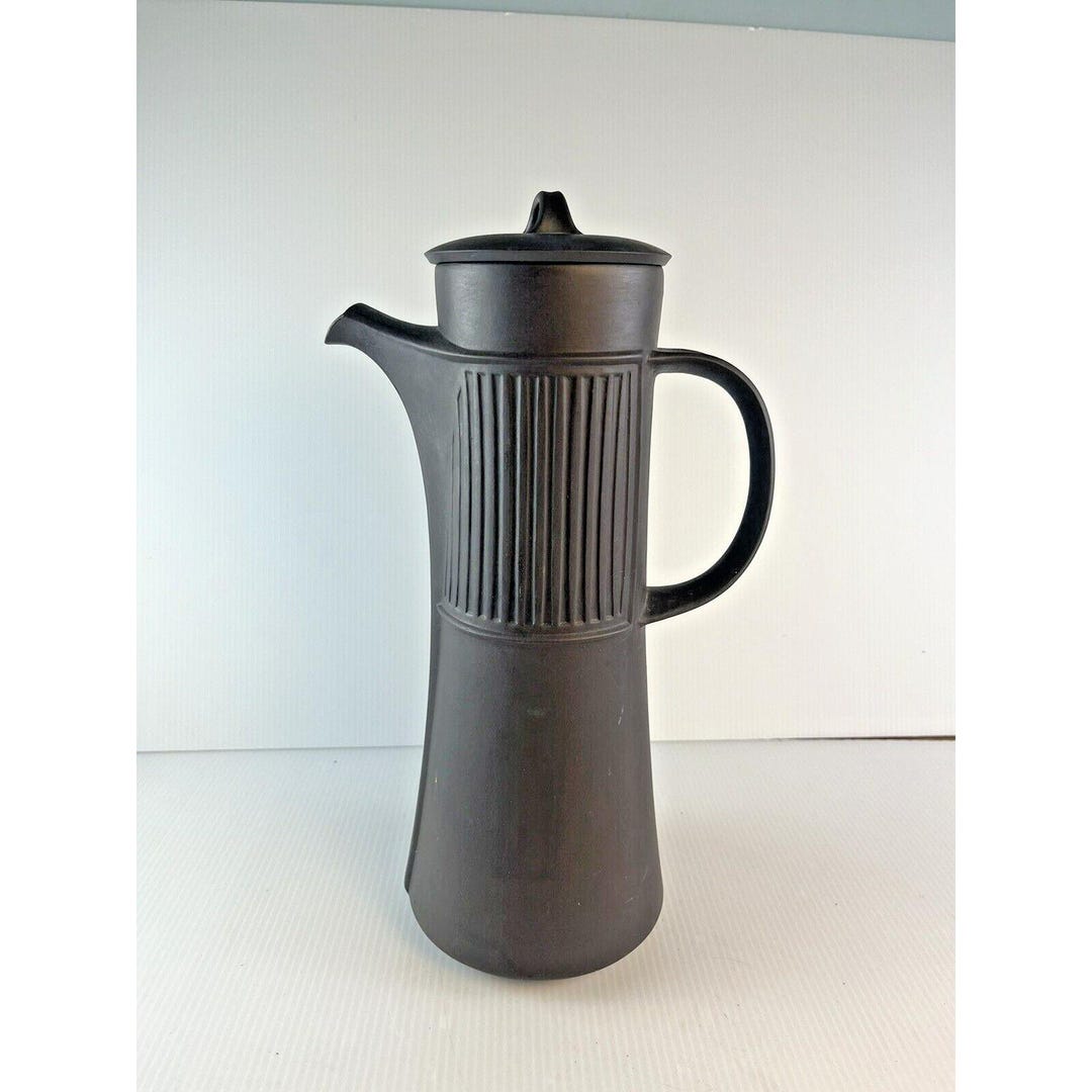 Dansk Flamestone Fluted Brown TEAPOT With Lid Matte IHQ Denmark 8 Cup ...