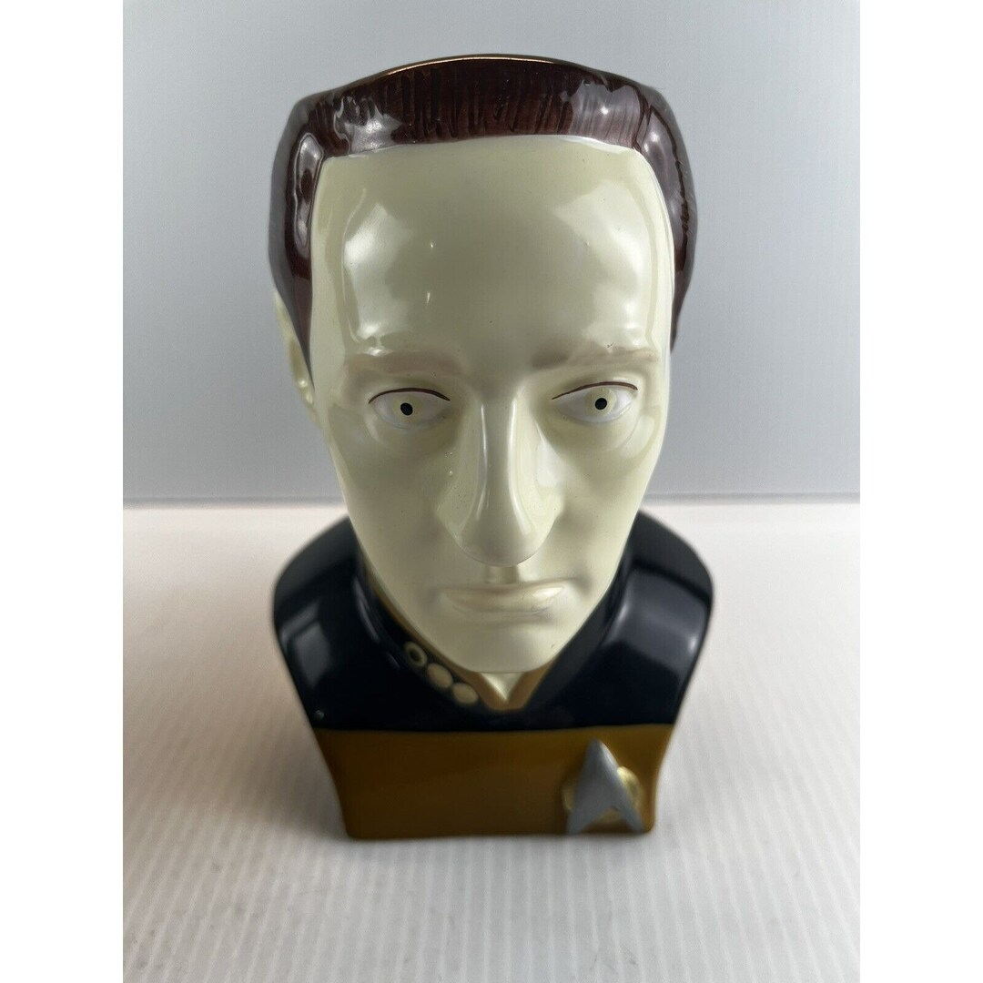 Star Trek the Next Generation Figural Mug Data Mug Applause 1994 W/ Box ...