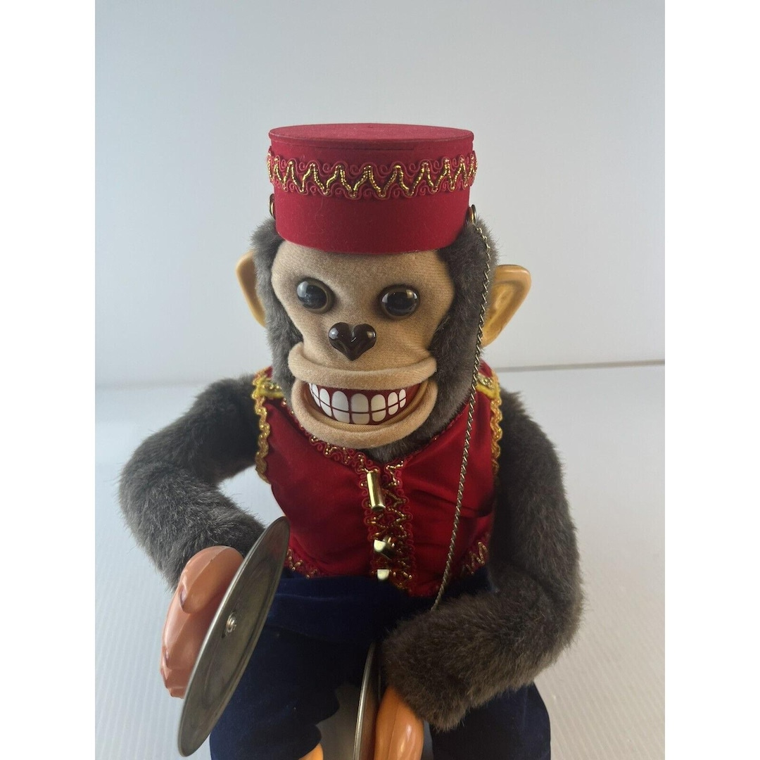 Vintage Mister Monkey Cymbal Clapping Monkey by Charm Co. WORKS Battery ...