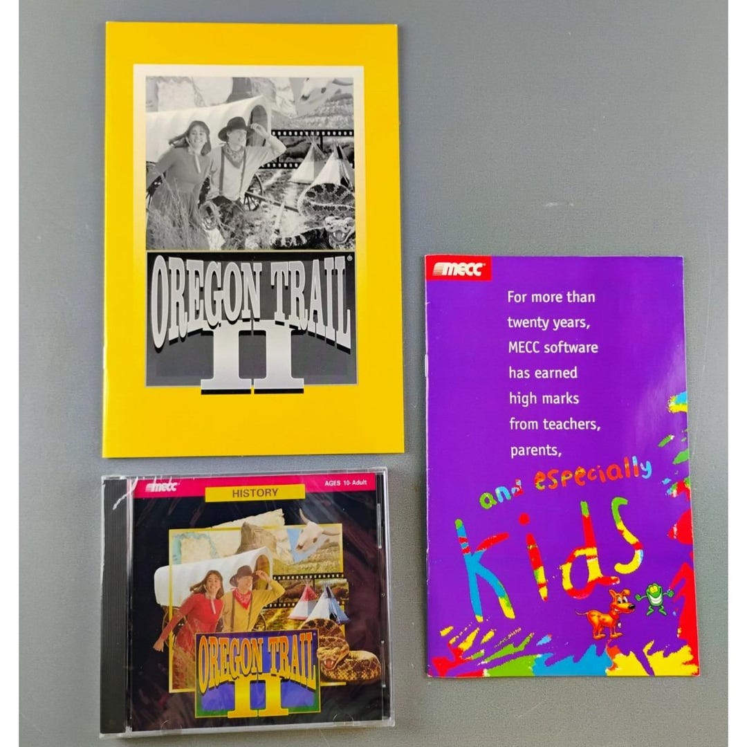 Oregon Trail II 2 (PC Game) SEALED + Manual - Mecc Learning Library Vtg ...