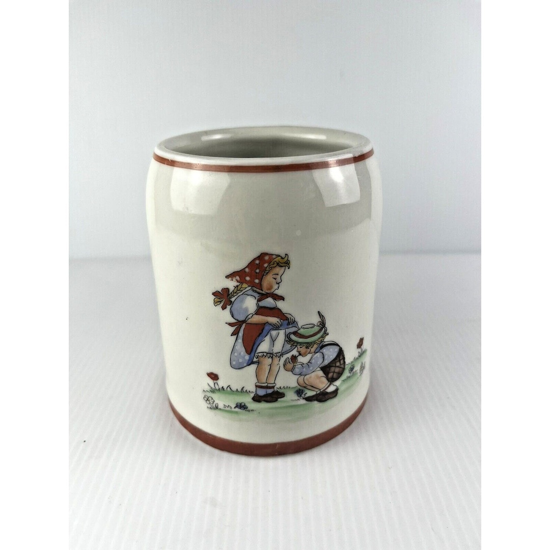 Porzellanfabrik Mitterteich Vtg Hand Painted Bavaria Mug Cheeky Design ...