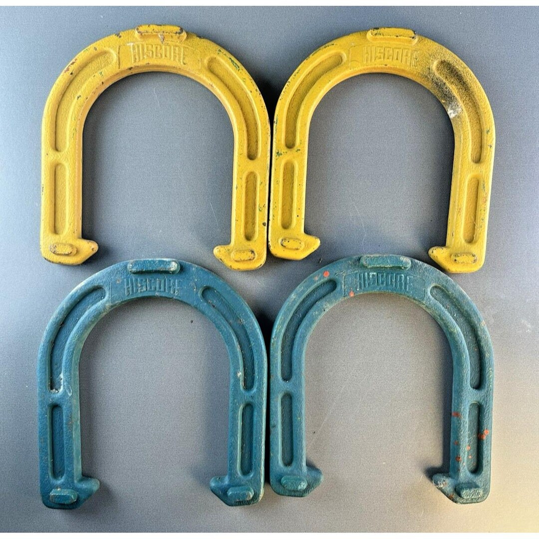 Vintage Heavy Plastic Pair of Horseshoes Hiscore Outdoor Games Decor - Etsy
