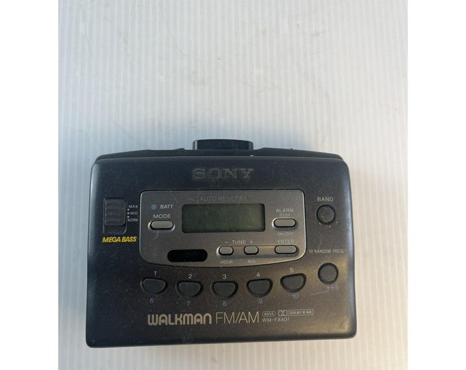 Sony Walkman WM-FX407 Gray FM/AM Radio / Cassette Player Tested Working ...