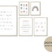 Kids Educational Posters Wall Art - Set of 5 - Alphabet - Numbers ...