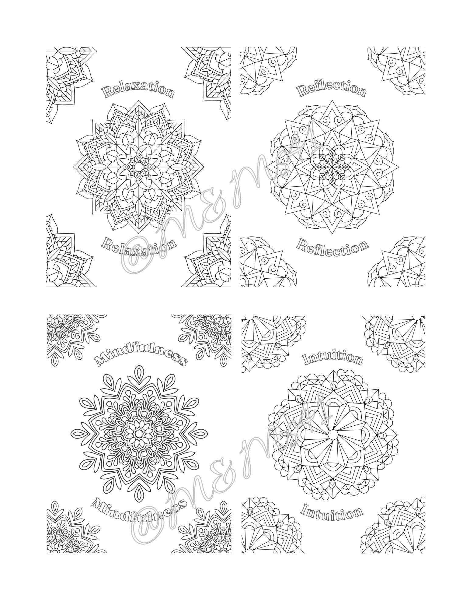 Adult Coloring Pages - Mandala - Mindfulness Coloring Pages - Weekly ...