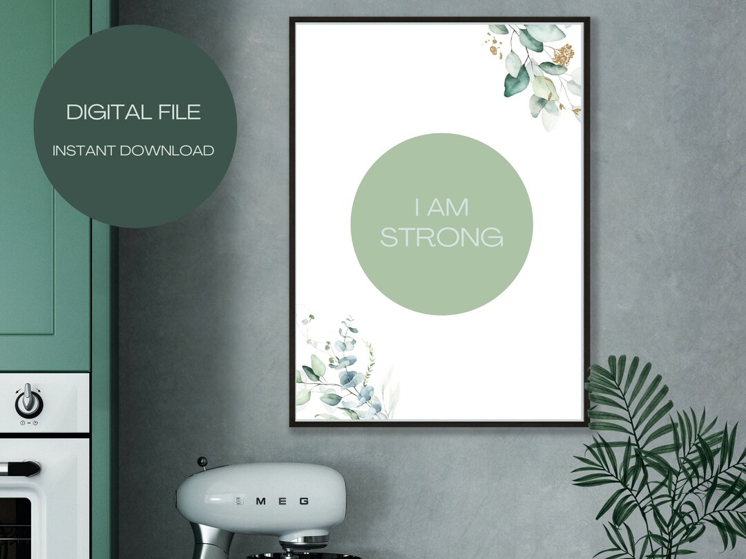 Positive Affirmations - Set of 6 - Digital File - Daily Affirmations ...