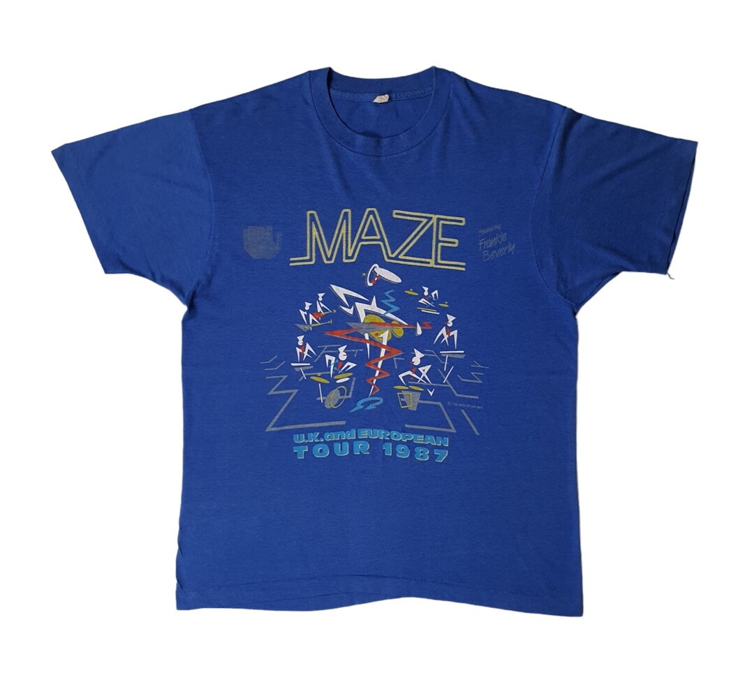 Vintage 1987 MAZE Featuring Frankie Beverly UK / European Tour T Shirt ...