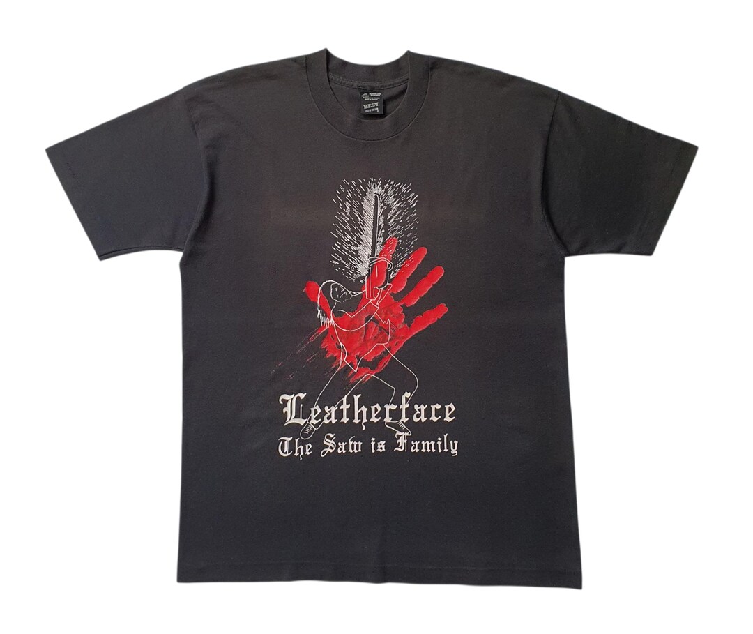 Vintage 90s LEATHERFACE IWA Japan T Shirt Size L / Rare Corporal ...