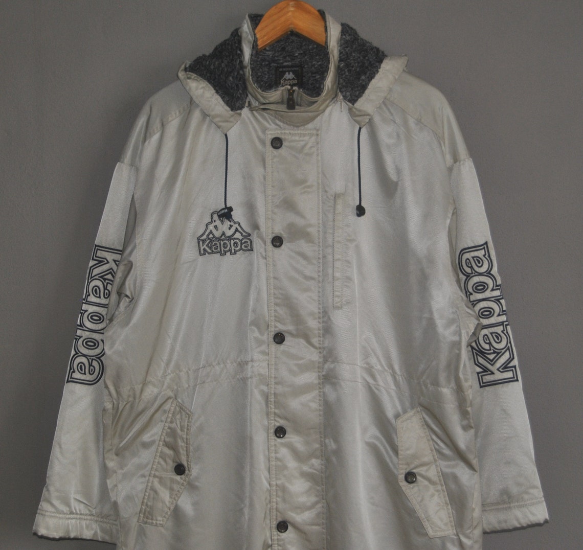 Vintage KAPPA Long Jacket 90s Windbreaker taille M-L / 1990s - Etsy France