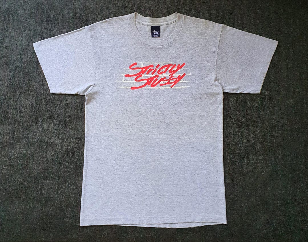 Vintage STUSSY Strictly Rhythm Record Label Collaboration T Shirt Size ...