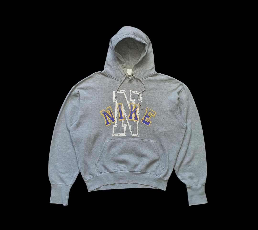 Vintage NIKE 1990s Hoodie Sweater Size Medium/ 90s Nike Classic Logo ...