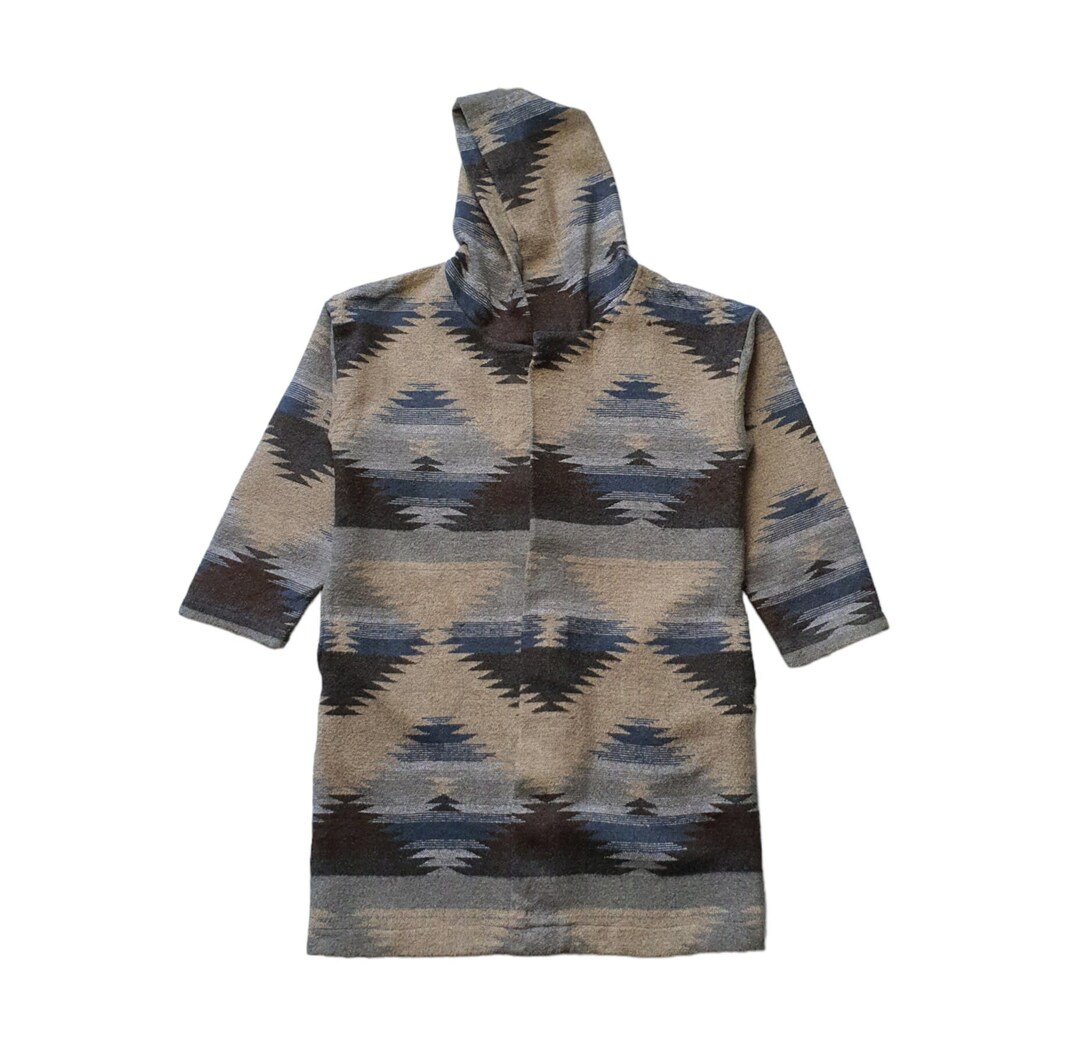 Vintage Womens Hoodie Native 1990s Jacket Coat / 90s Navajo Aztec ...