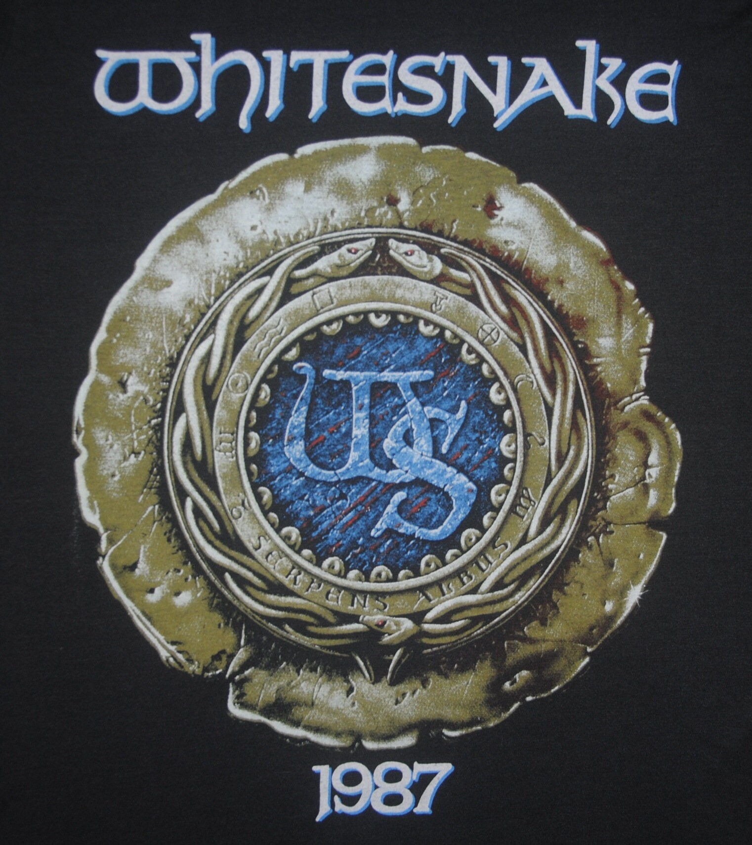 Vintage 1987 WHITESNAKE Promo T-Shirt Größe Medium / 80s Englisch Heavy ...
