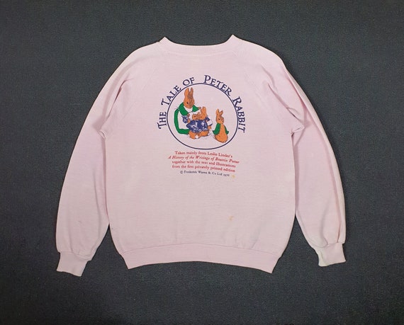 Vintage 1976 The Tale Of Peter Rabbit Sweatshirt size… - Gem