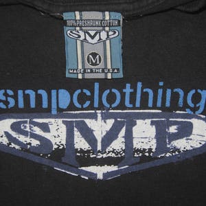 Vintage SMP CLOTHING 1990s T Shirt Size Medium / 1990s Skateboarding ...