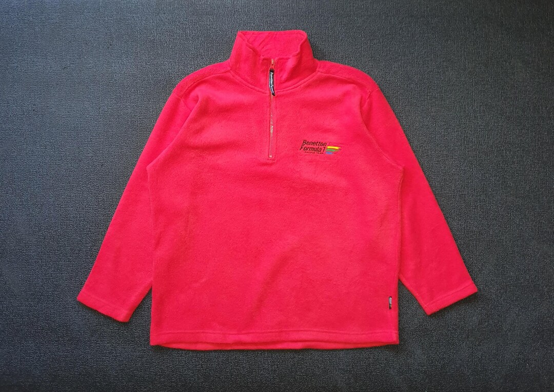 Vintage BENETTON Formula One 1990s Fleece Sweater Size S-M / Ucob ...