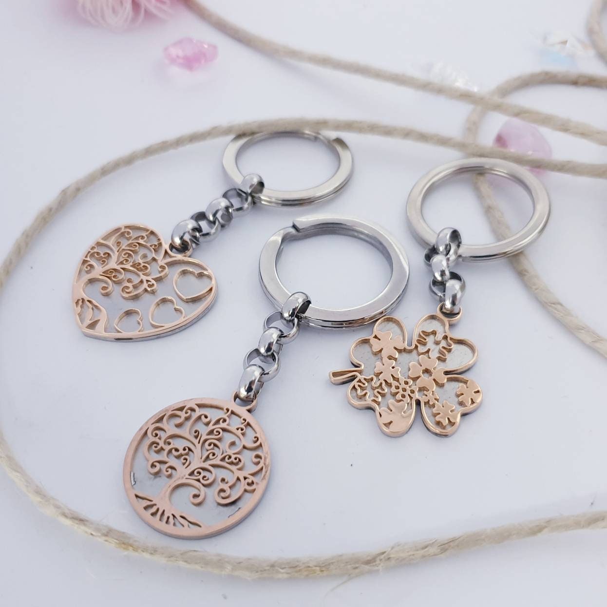 Keychain With Dedication on the Back "customizable" - Etsy UK